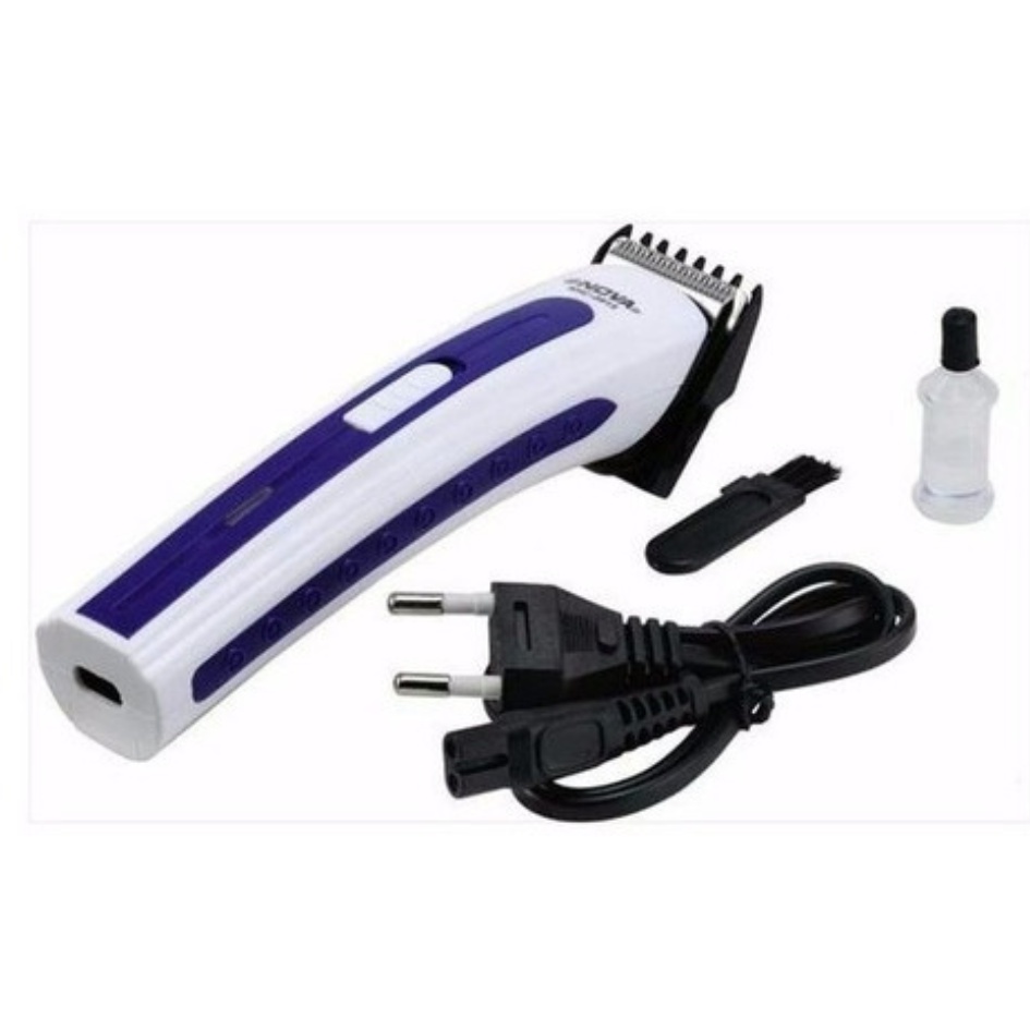 Aparador de pelo Nova NHC-3915 branco 110V/220V | Shopee Brasil