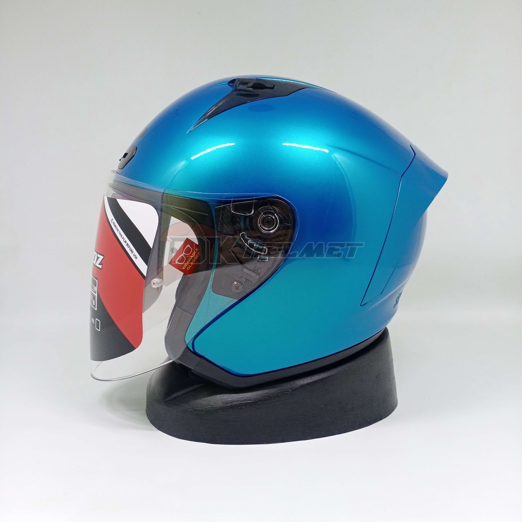 Capacete Njs Kronoz Solid Blue Paradise Gloss Meia Face Novo E Original ...