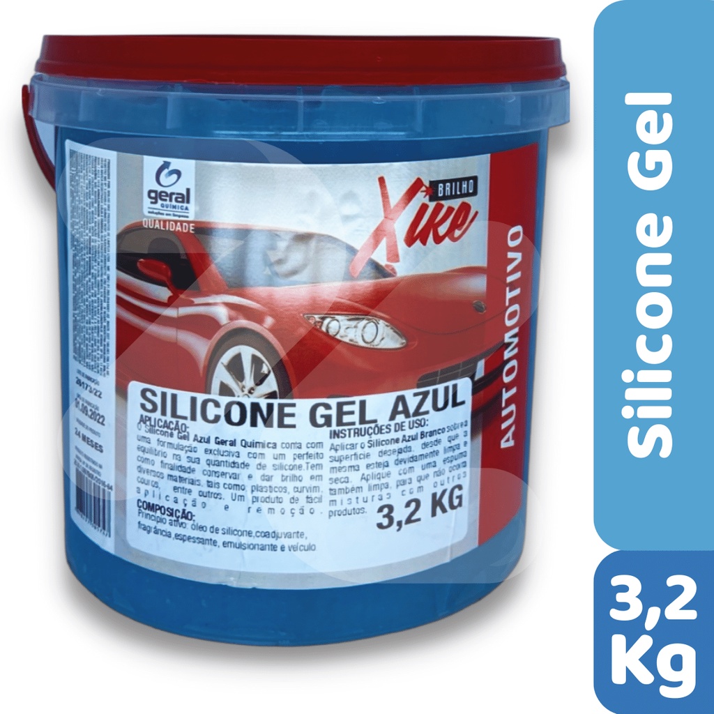 Silicone Gel Azul Perfumado | Automotivo | Standard - 3,2 Kg - Melhora ...