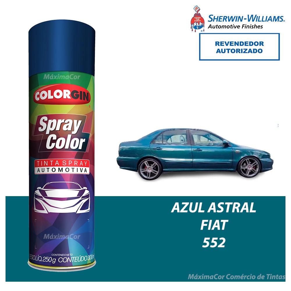 Tinta Spray Automotivo Azul Astral Perolizado FIAT 300ml | Shopee Brasil