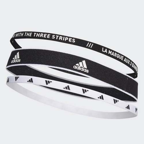 Kit faixa (testeira) Adidas preta e branca - 3 unidades | Shopee Brasil