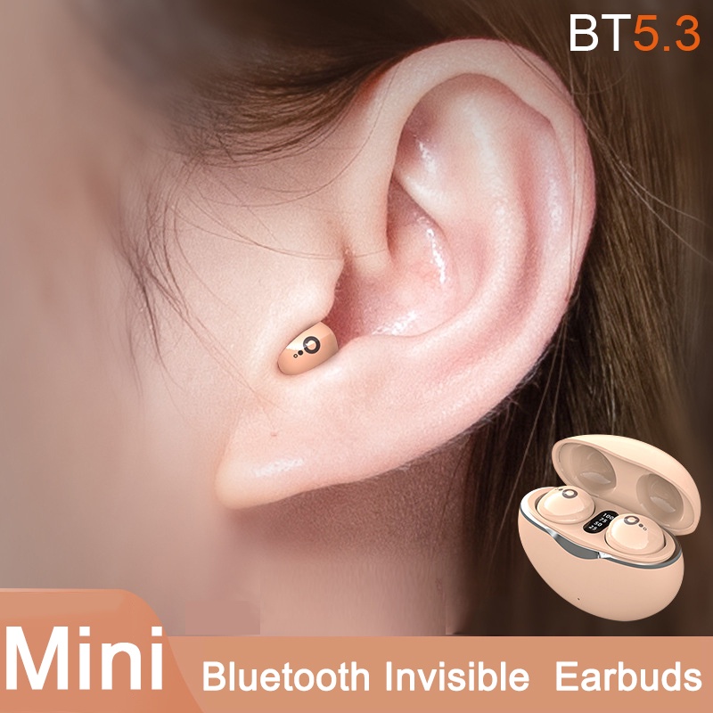 Mini Fones De Ouvido Invisíveis , Bluetooth 5.3 True Wireless In-Ear ...