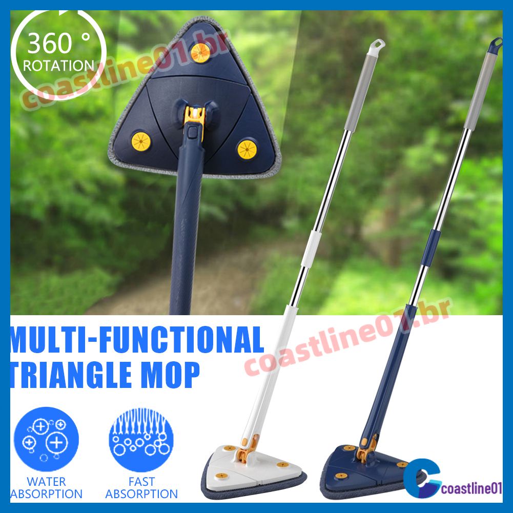 Mop seco E Molhado Piso Canto Morto Limpeza Profunda Longo Rod ...