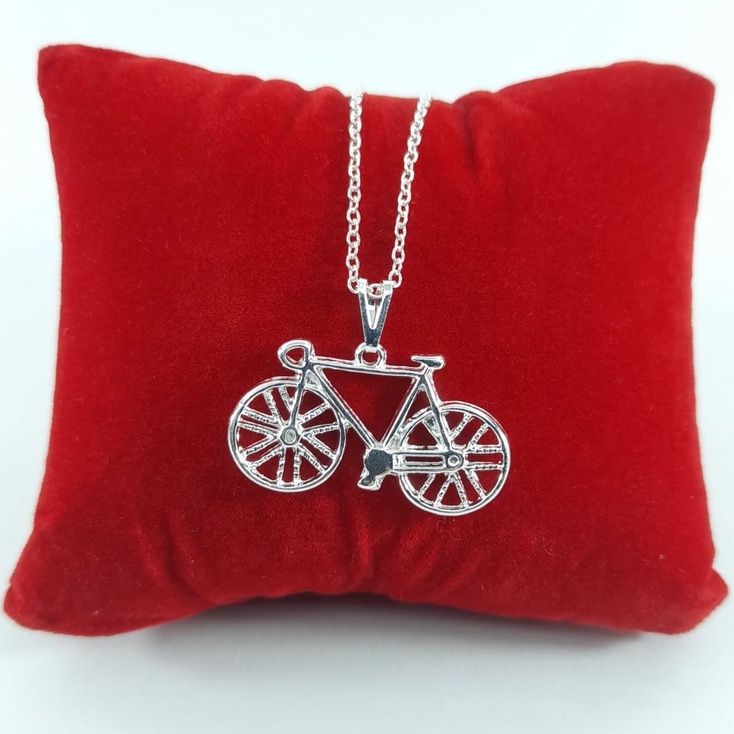 Colar Bicicleta Bike Ciclismo Folheado | Shopee Brasil