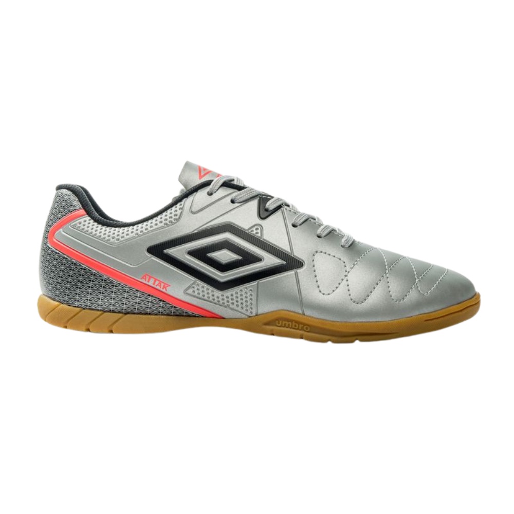 Chuteira Futsal Umbro Attak Eternal Masculina Prata | Shopee Brasil
