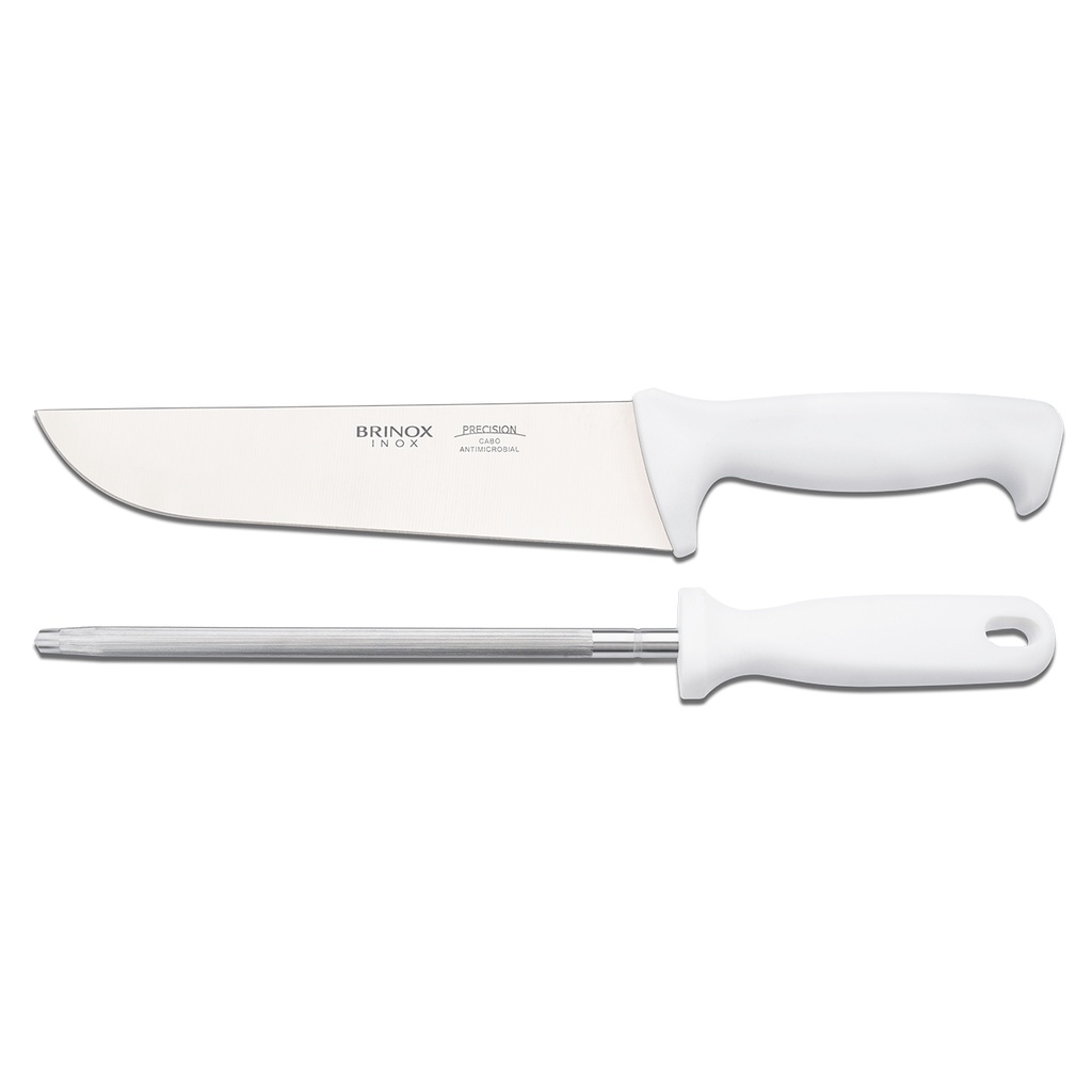 Kit Churrasco Brinox Precision 2 Peças Faca E Chaira | Shopee Brasil
