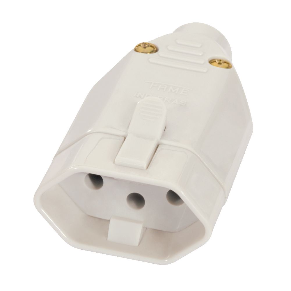 Plug Pino Fêmea 20a 2p+t Fame Original Com Trava | Shopee Brasil