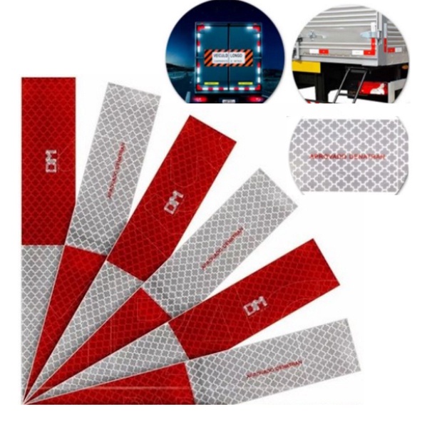 Faixa Refletiva Adesiva DM Obrigatória Refletora Lateral Traseira Caminhão Carreta Van | Shopee ...