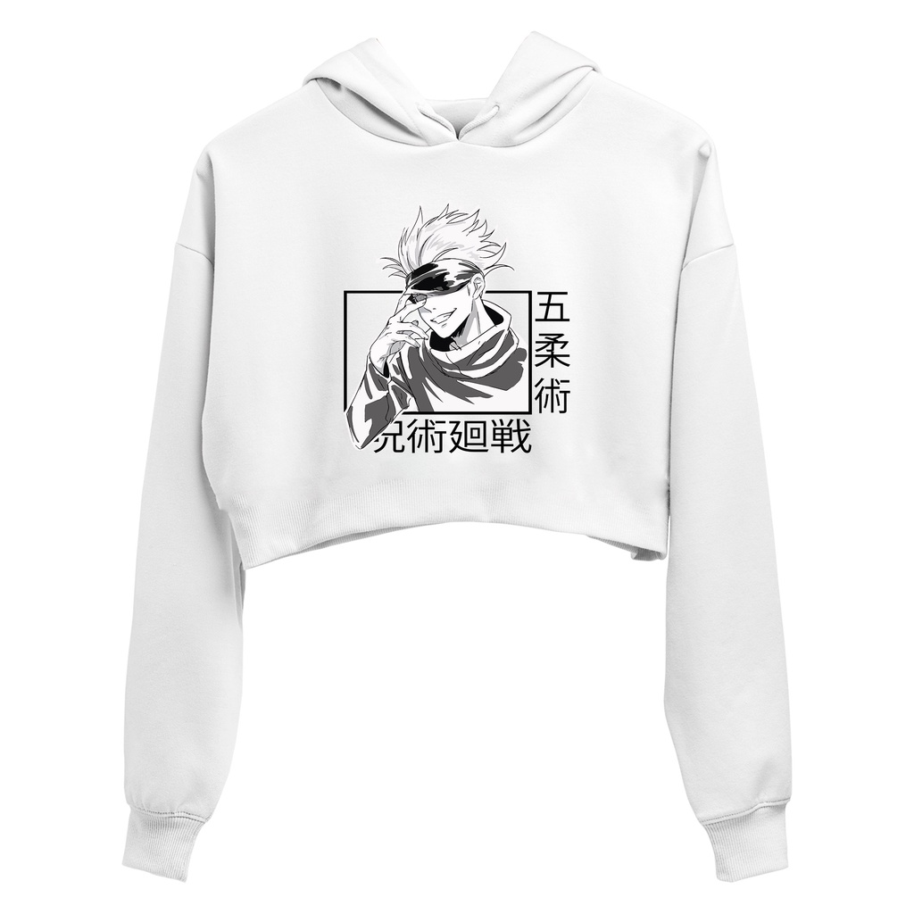Moletom Cropped Satoru Gojo Jujutsu Kaisen | Shopee Brasil