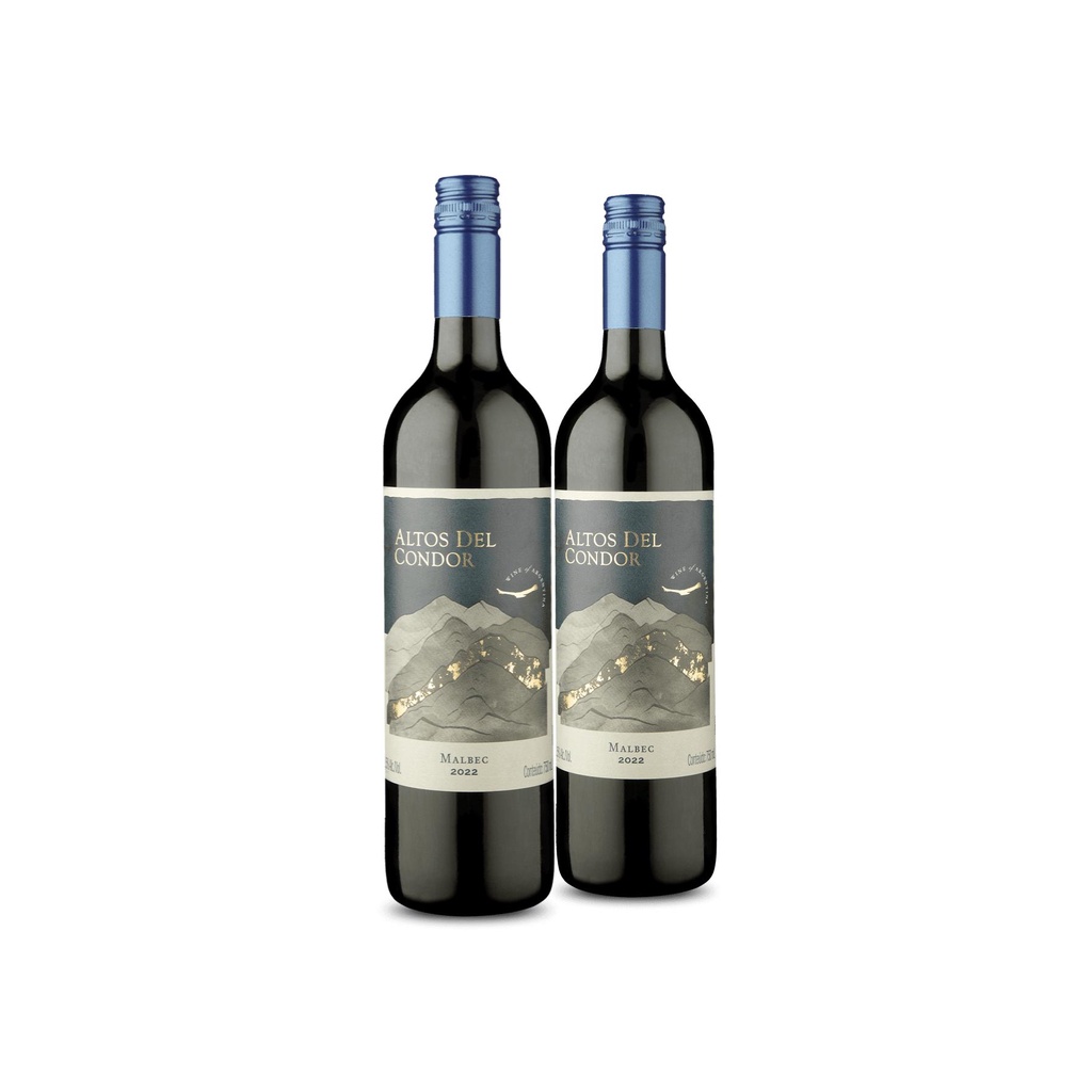 Kit Altos Del Condor Malbec 2022 2 Garrafas | Shopee Brasil