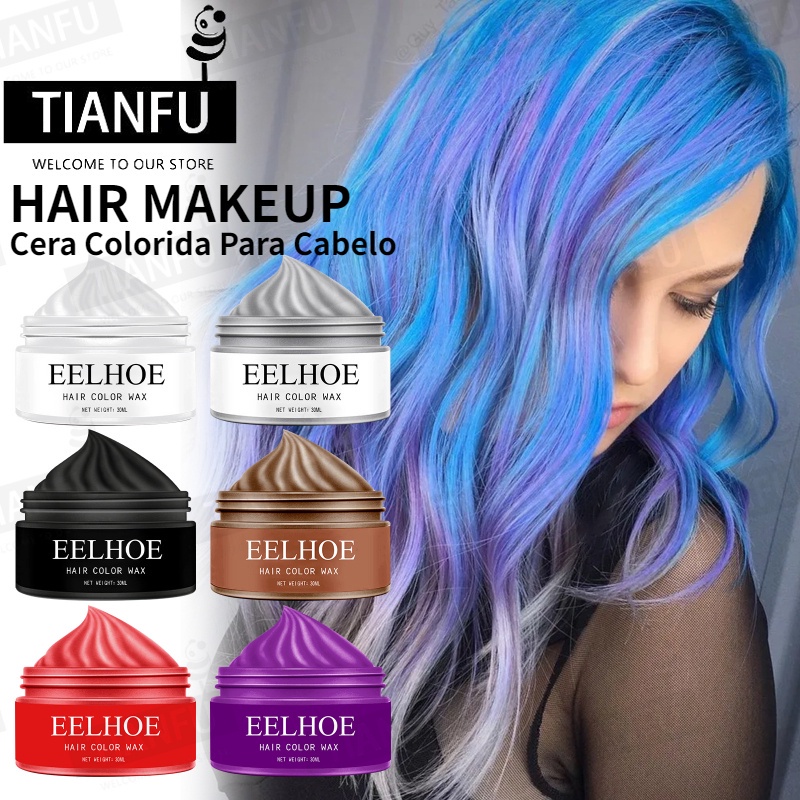 EELHOE Cera De Cabelo Colorida - Escorrega o Preço