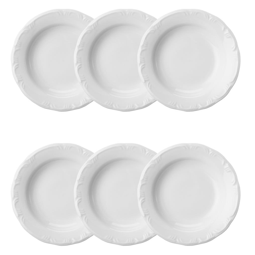 Jogo Pratos Fundos Pomerode 23cm Porcelana 6 Pecas - Schmidt | Shopee ...