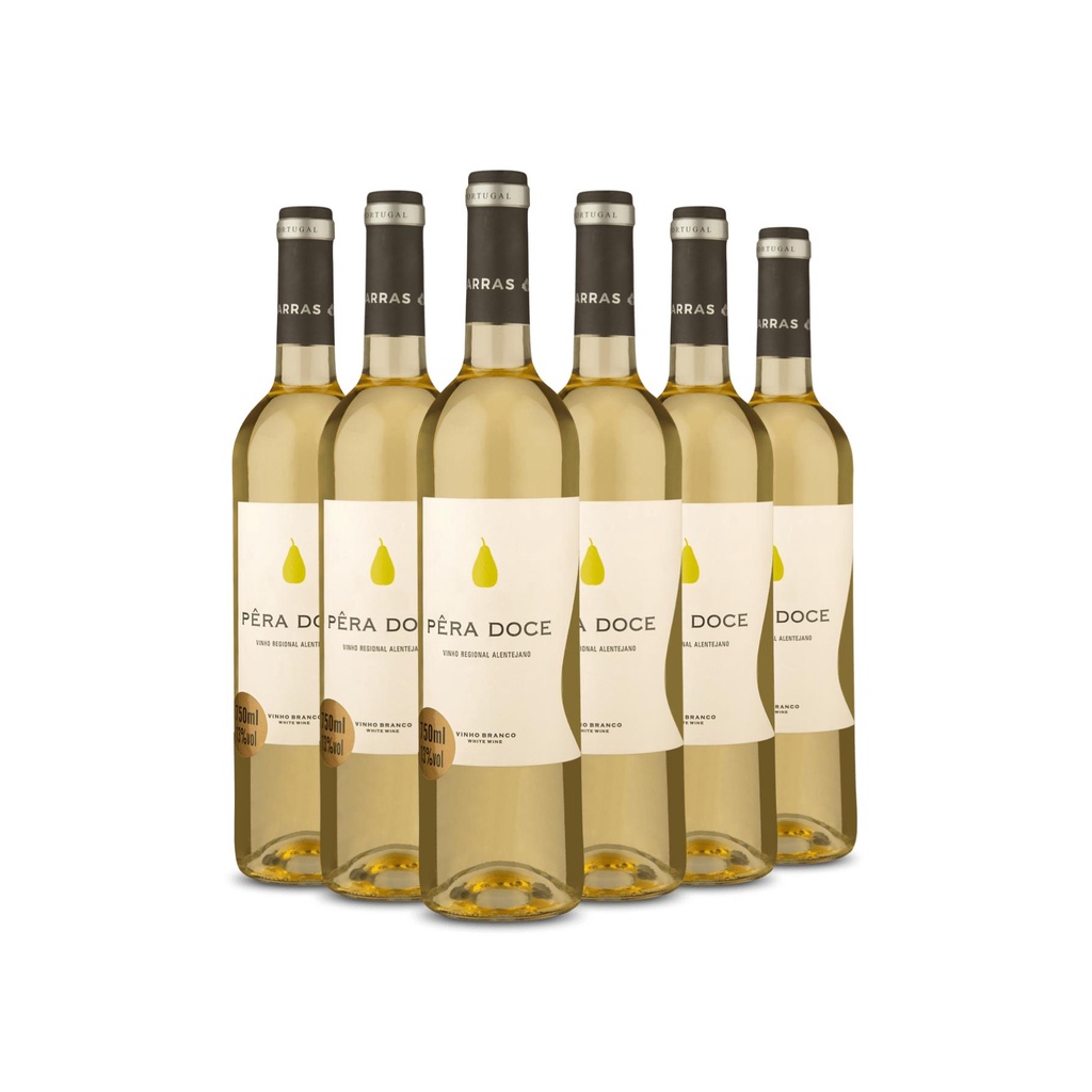 Kit Pêra Doce Regional Alentejano Branco 2021 6 Garrafas | Shopee Brasil