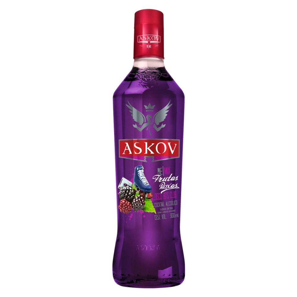Vodka Askov Frutas Roxas 900ml | Shopee Brasil