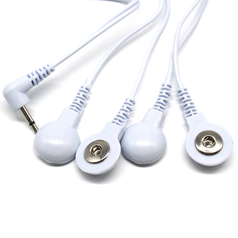 2.5mm Way+4-Way Machine Massager Electrode Pads TENS Unit Lead Wires ...