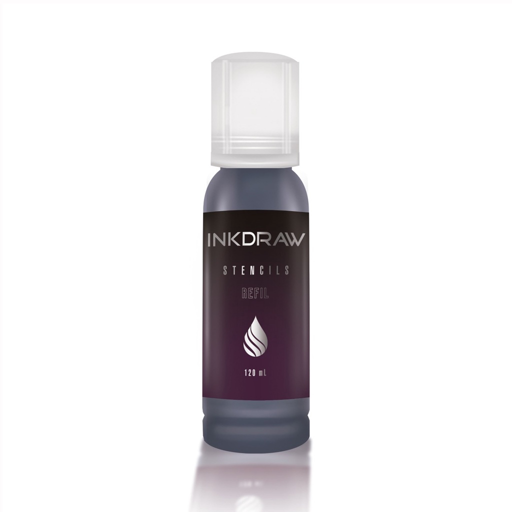 Refil Tinta Inkdraw Tattoo Stencil 120ml C/ Bico Aplicador | Shopee Brasil
