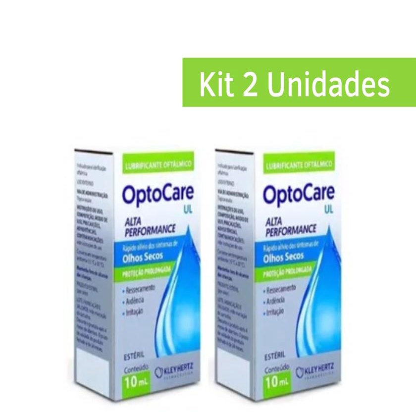 Kit C/2 Colirio Optocare Ul Lubrificante Oftalmico 10ml | Shopee Brasil