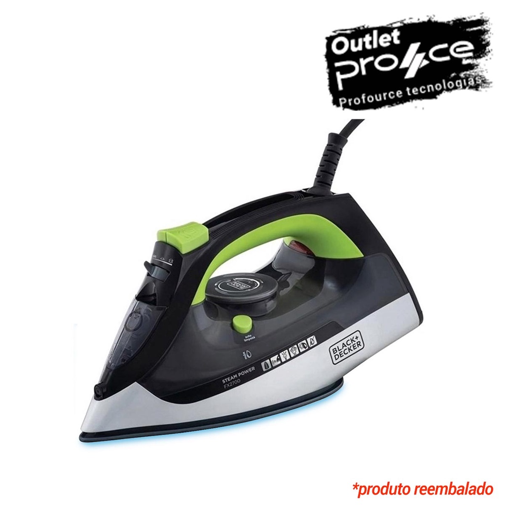 Usado: Ferro a Vapor Anti Gotejamento FX2700 Black Decker - Faz a Boa!