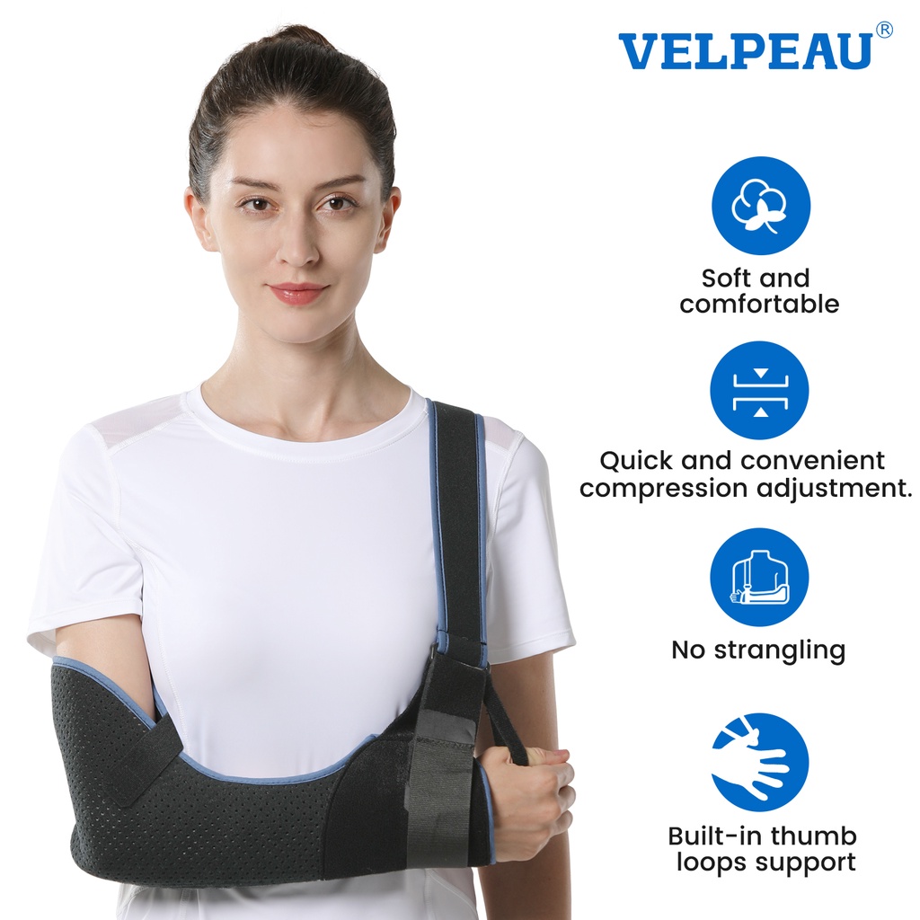 VELPEAU Arm Sling Imobilizador De Ombro Suporte De Punho Rotativo Brace ...
