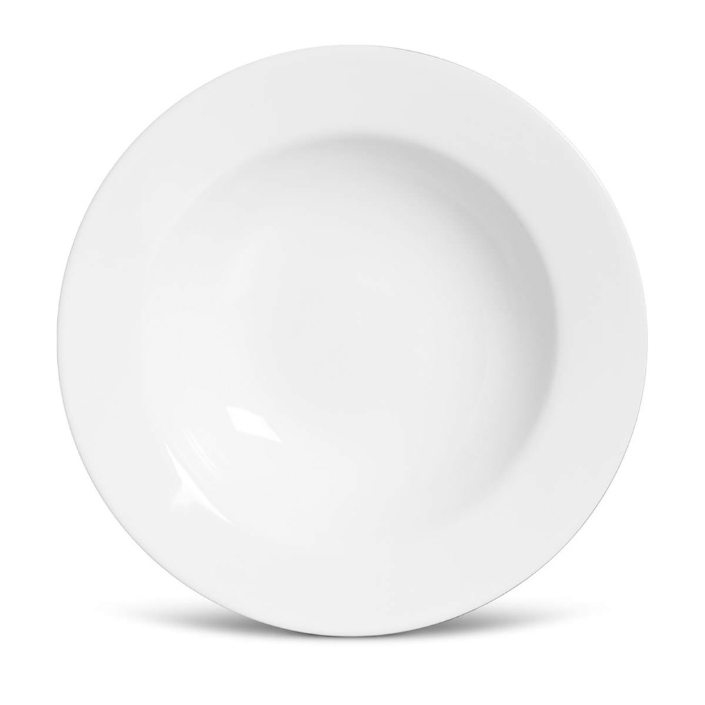 Prato Fundo 06 Peças Mônaco Branco Liso 22 cm Porto Brasil | Shopee Brasil