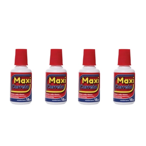Corretivo Líquido Branco Liquid Paper 18ml - Para Material Escolar e ...