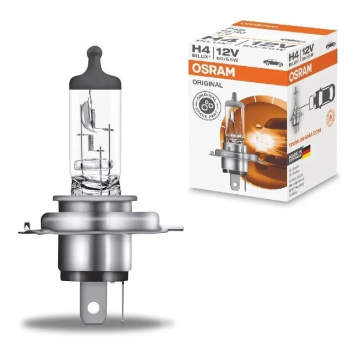 Lâmpada H4 12V 60/55w Bilux Original Osram Made in Germany | Shopee Brasil