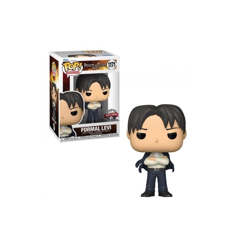 FUNKO POP! ATTACK ON TITAN - FORMAL LEVI # 1171 | Shopee Brasil
