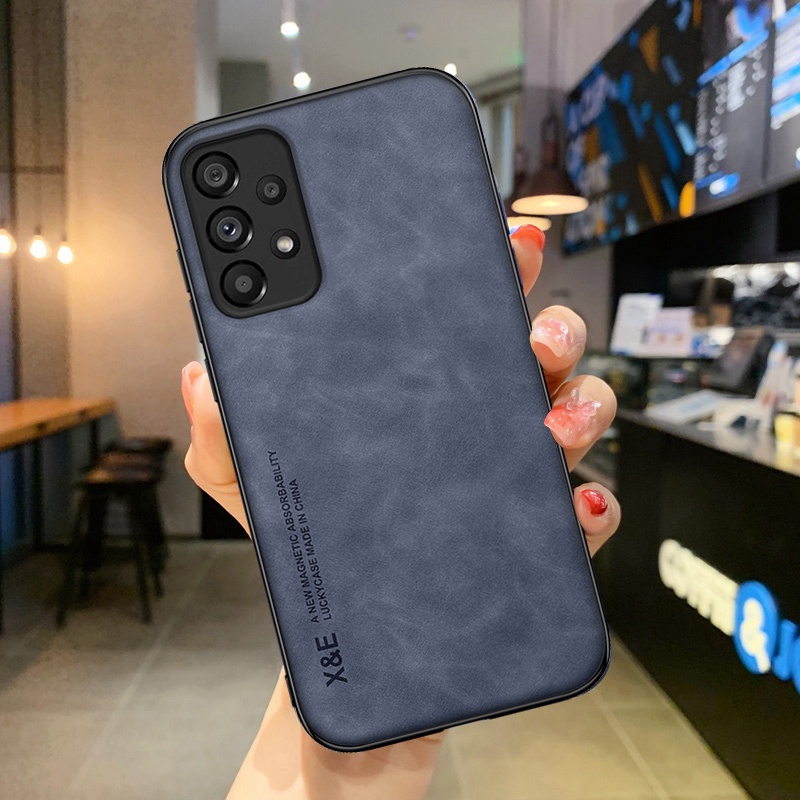 capinha Capa Magnética De Couro De Luxo Para Samsung A13 A33 A53 A73 A51 A71 TPU Pela Prova De ...