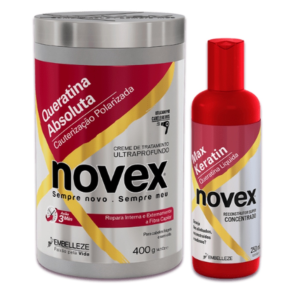 KIT NOVEX RECONSTUTOR MAX KERATIN | Shopee Brasil