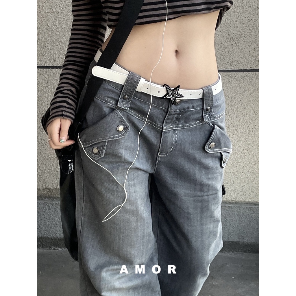 Y2K Star Diamante Cinto De Couro Preto E Branco | Shopee Brasil