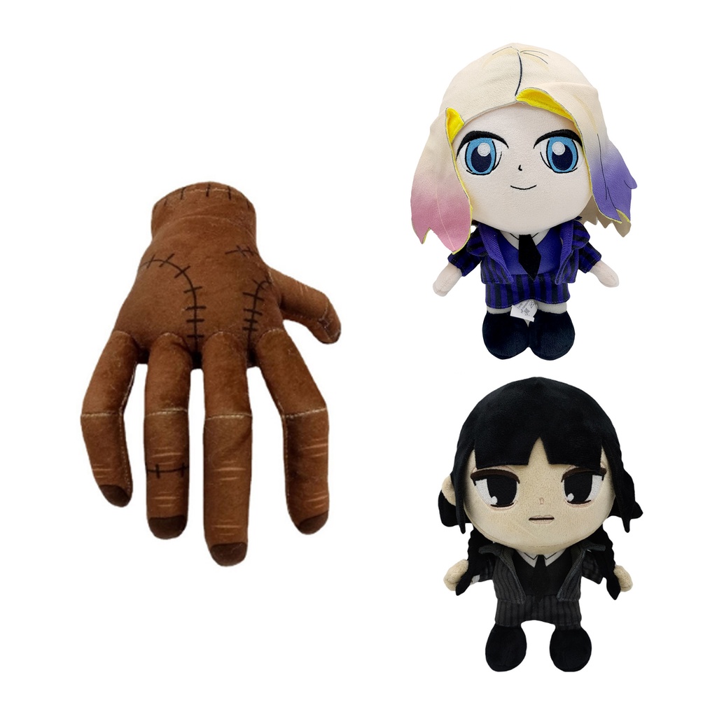 Cute Wednesday Addams Enid Sinclair Cartoon Plush Doll Wolf Girl ...