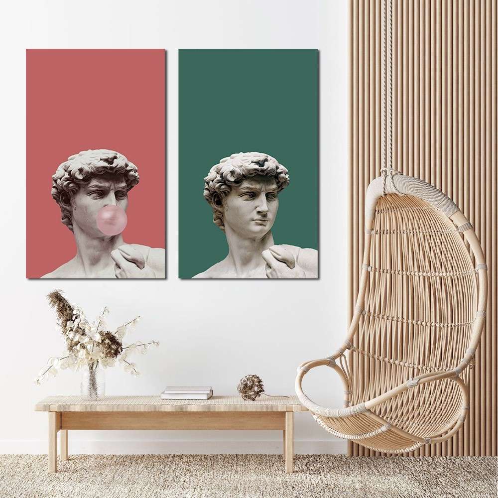 Placas Decorativas Greek Statue Chewing Gum | Shopee Brasil