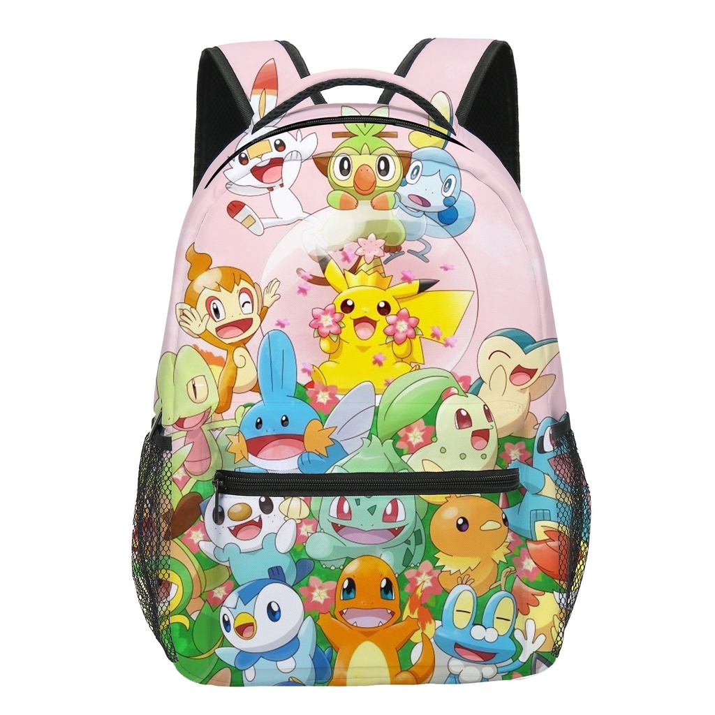 Mochila Pikachu Pokemon Escola Infantil Estudante Anime Meninos Meninas ...