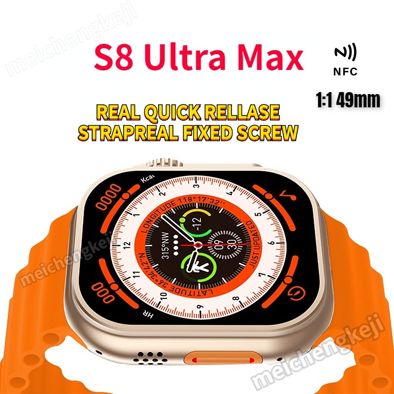 Novo Smartwatch Relógio Inteligente S8 Ultra Max 8 Series 49mm , Com Tela De 2,08 Polegadas ...
