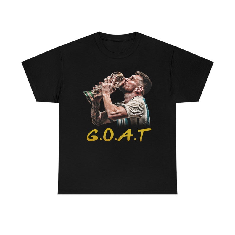 Camiseta Masculina Lionel Messi GOAT t shirt, King of Football, GOAT ...