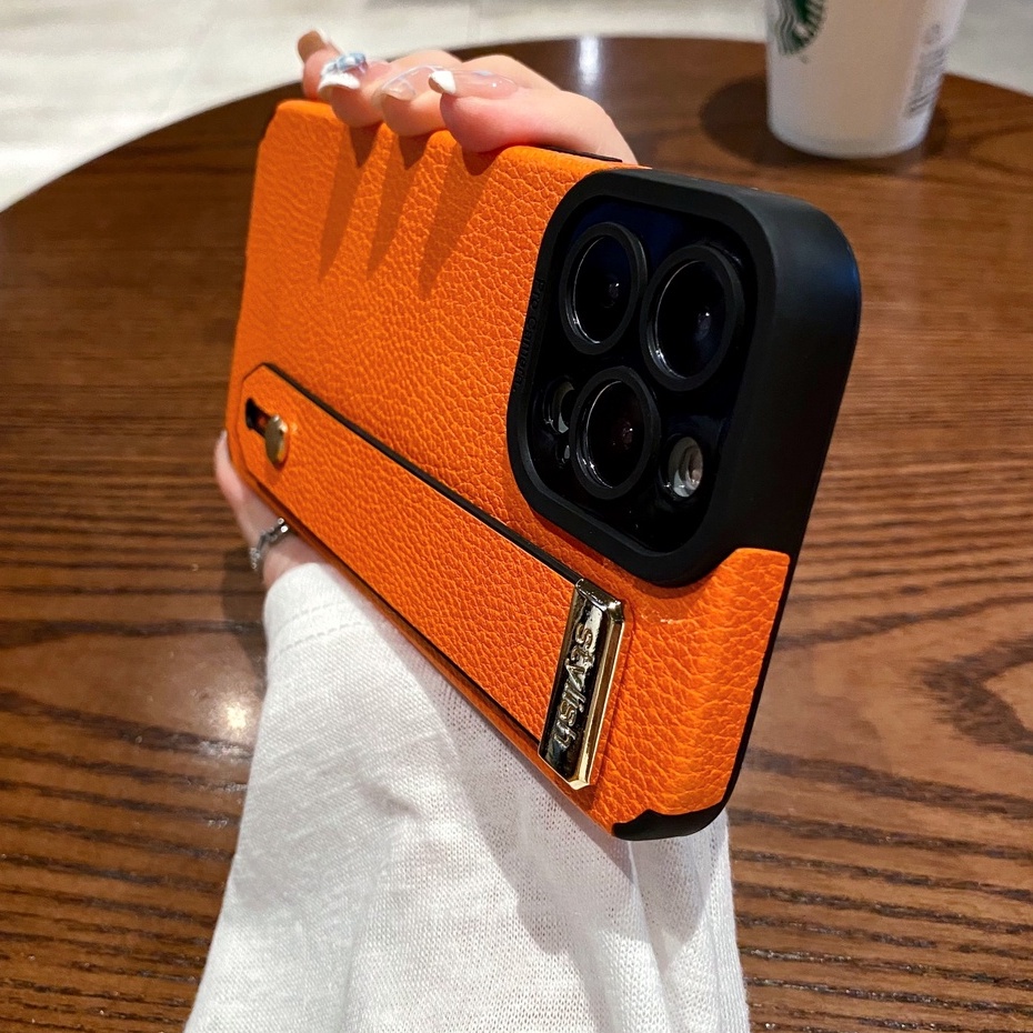 High-end Pulseira De Couro Caso Titular Do Telefone Para iPhone 15 16 14 13 12 11 Pro Max X XR ...