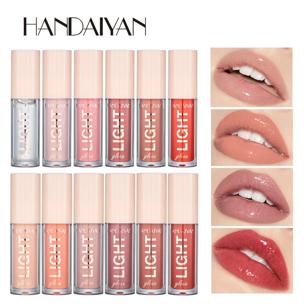 HANDAIYAN 12 Cores Hidratante Perolado Batom Maquiagem | Shopee Brasil