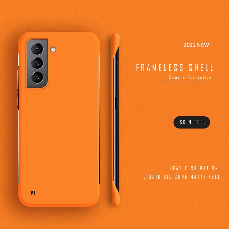 Capa Dura Fina E Para PC Sem Moldura Samsung Galaxy S21 S22 S23 S21 Plus Ultra S20 S21 FE Note20 ...