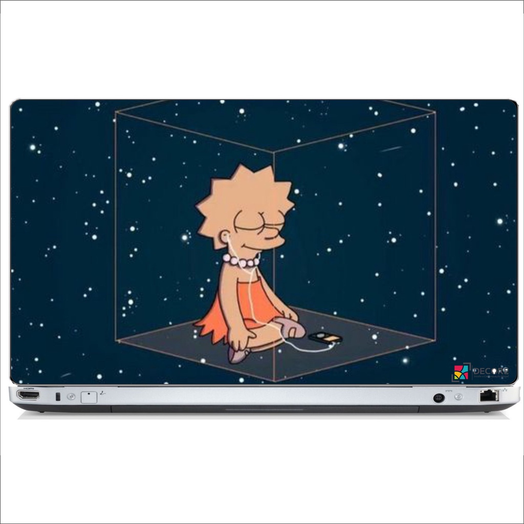 Skin Adesivo Decorativo Protetor Para Notebook Lisa Simpson | Shopee Brasil