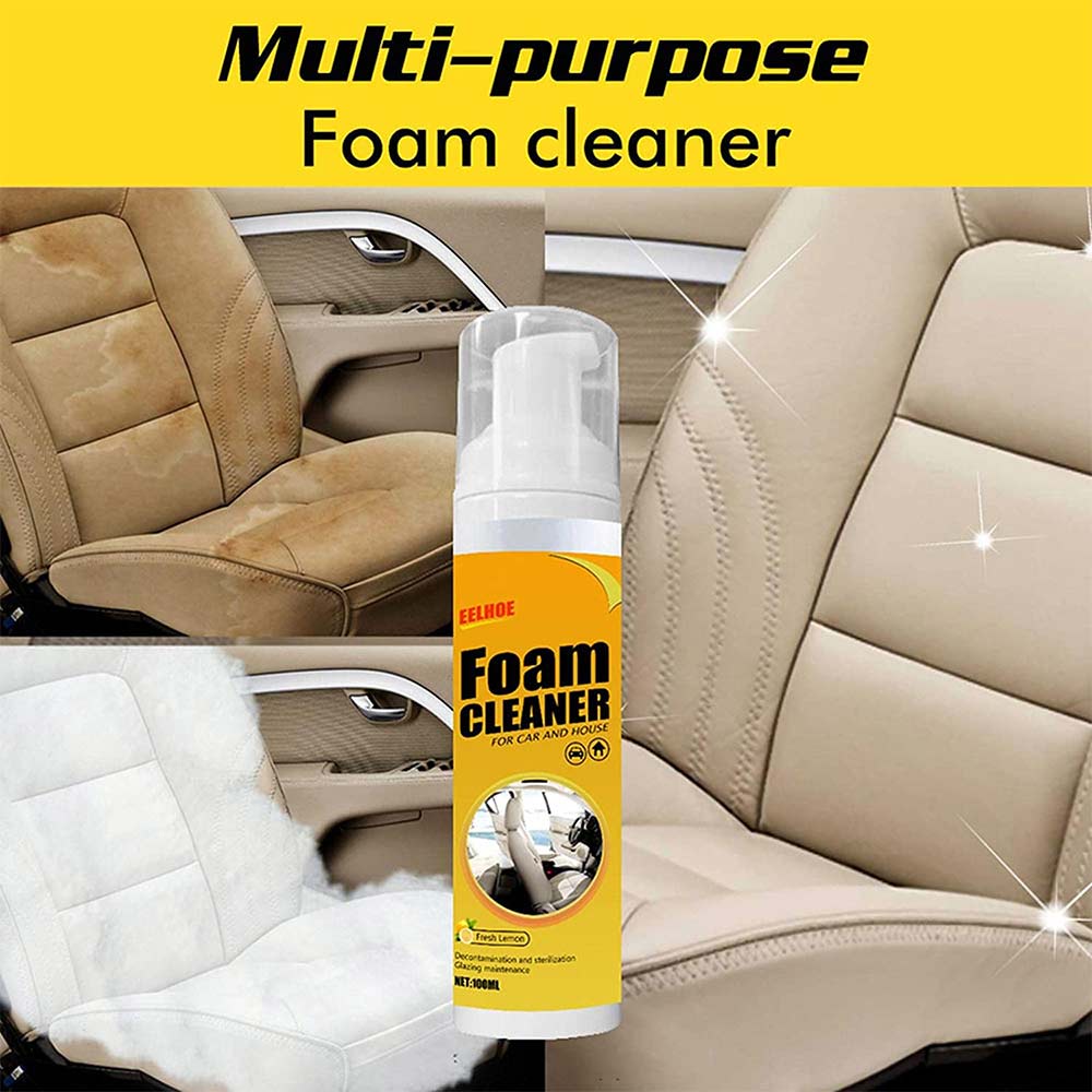EELHOE Multi-function Foam Cleaner Car Interior Decontamination Leather Seat Cleaner | Shopee Brasil