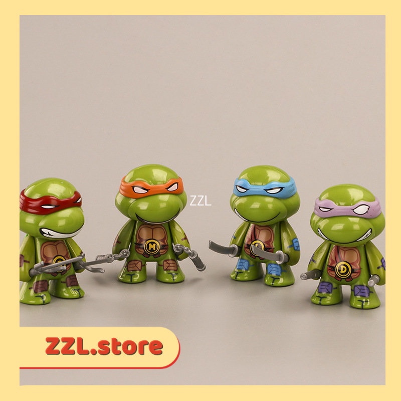 Tartarugas Ninja Mutantes Adolescentes Q Leo Mikey Raph Don PVC Action ...