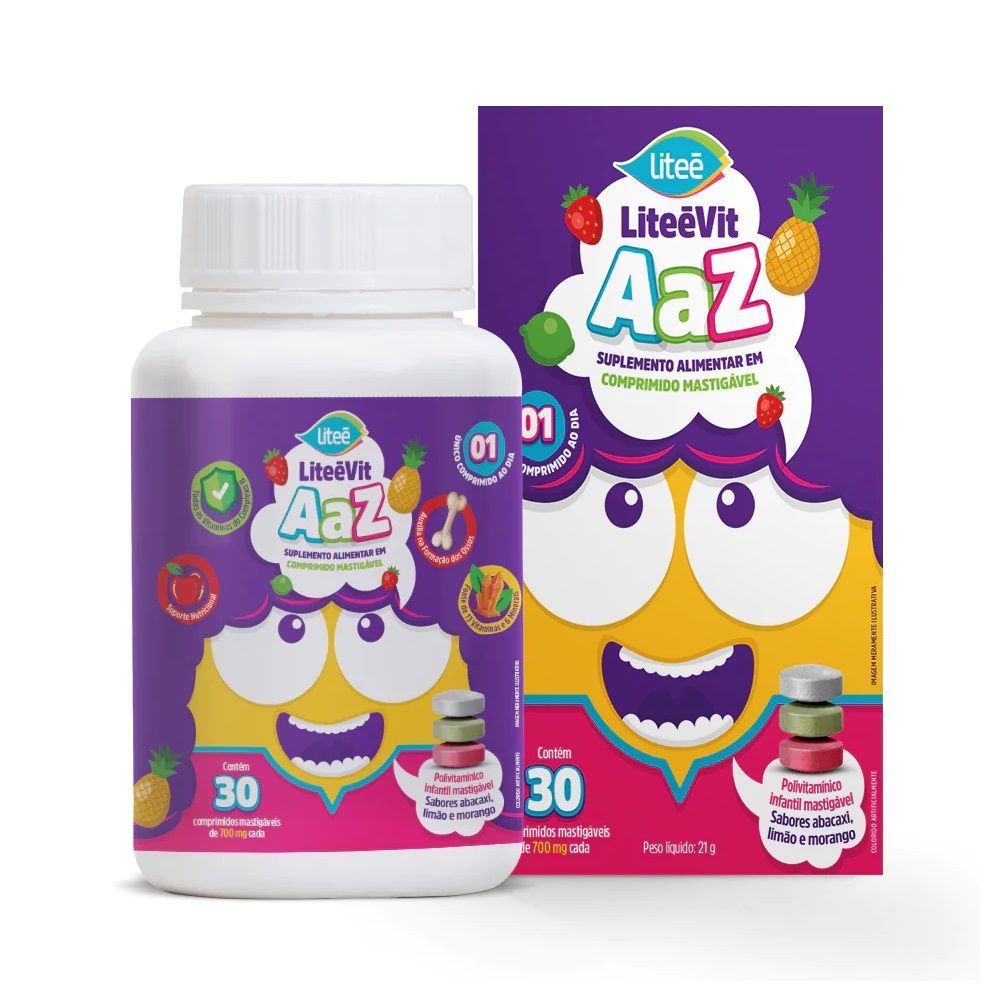 Liteevit Kids 30 Cp Varios Sabores (Litee) | Shopee Brasil