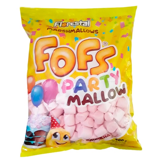 Marshmallow Mini Rosa FOFS Party Mallow 400g | Shopee Brasil