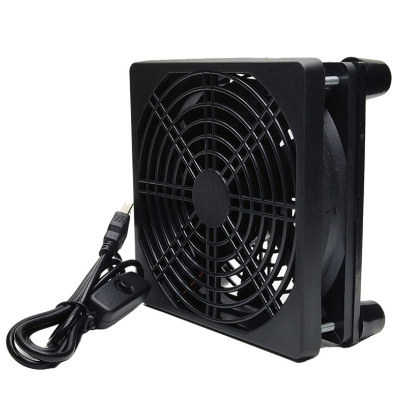 BT 120mm 5V USB Powered Fan Cooling for Router Modem TV Box Ventilador ...