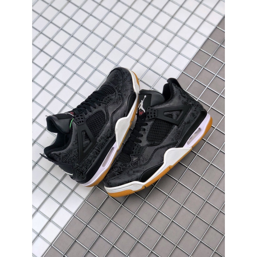 Original/Autêntico Air Jordan 4 Retro AJ4 Homens Tênis De Basquetebol ...