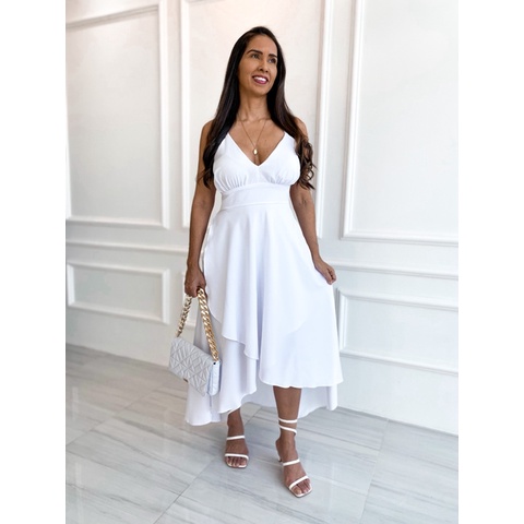 Vestido Isadora - Branco | Shopee Brasil