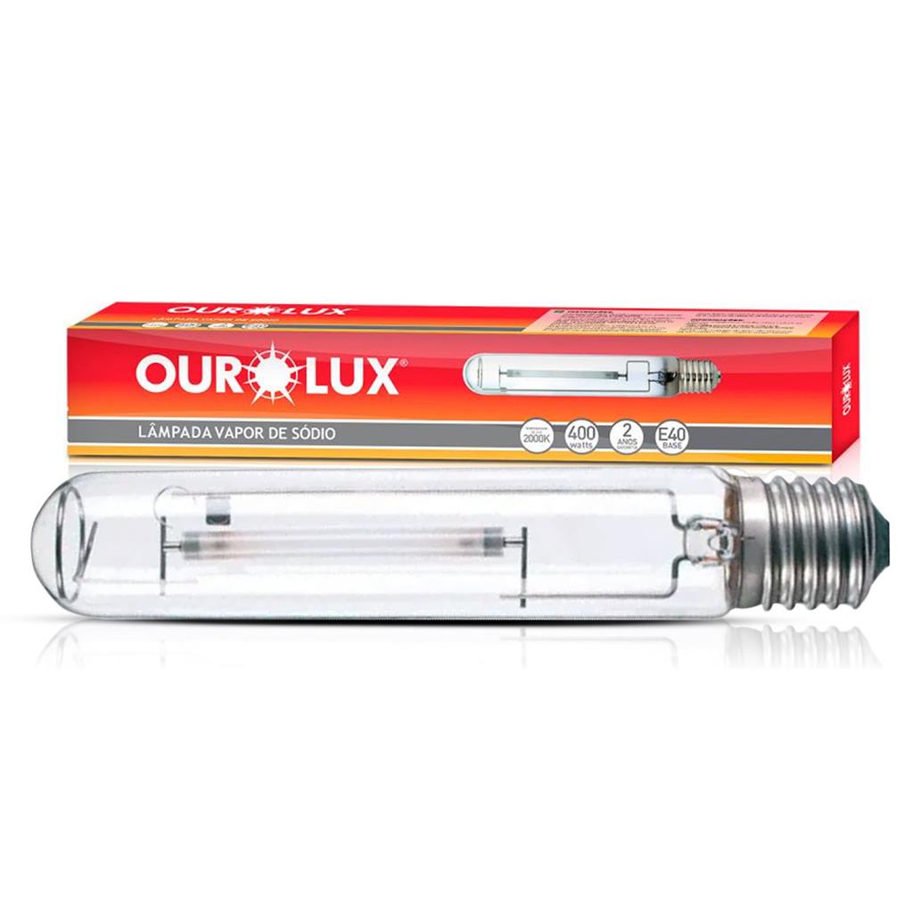 Lampada Vapor Sodio Tubular 400W E40 2000K Luz Amarela | Shopee Brasil