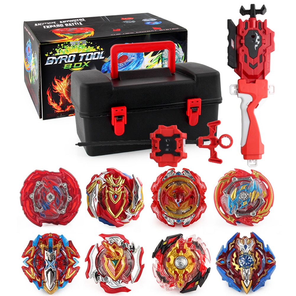 Conjunto Combinação Beyblades Burst Toys Com Caixa De Armazenamento ...