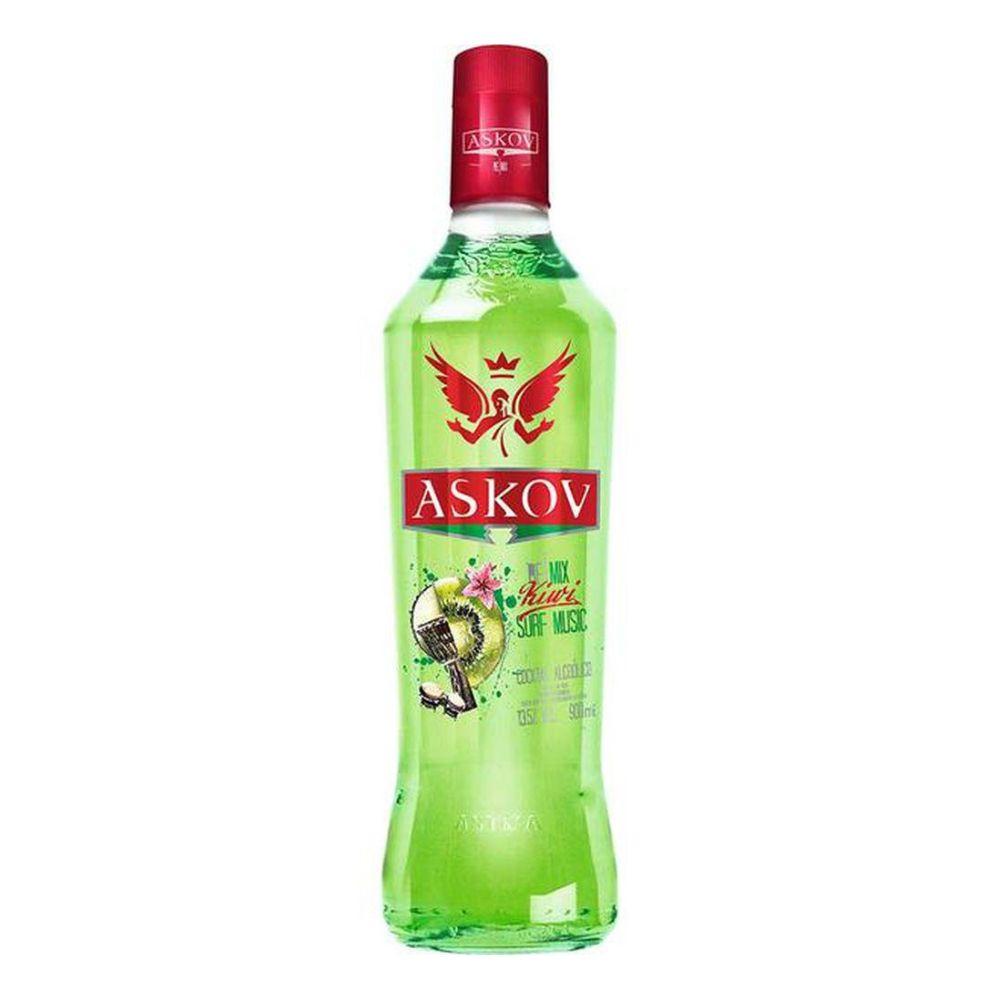 Vodka Askov Kiwi 900ml | Shopee Brasil
