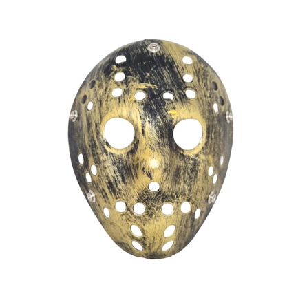 Mascara Jason Voorhess Dourada Fantasia | Shopee Brasil